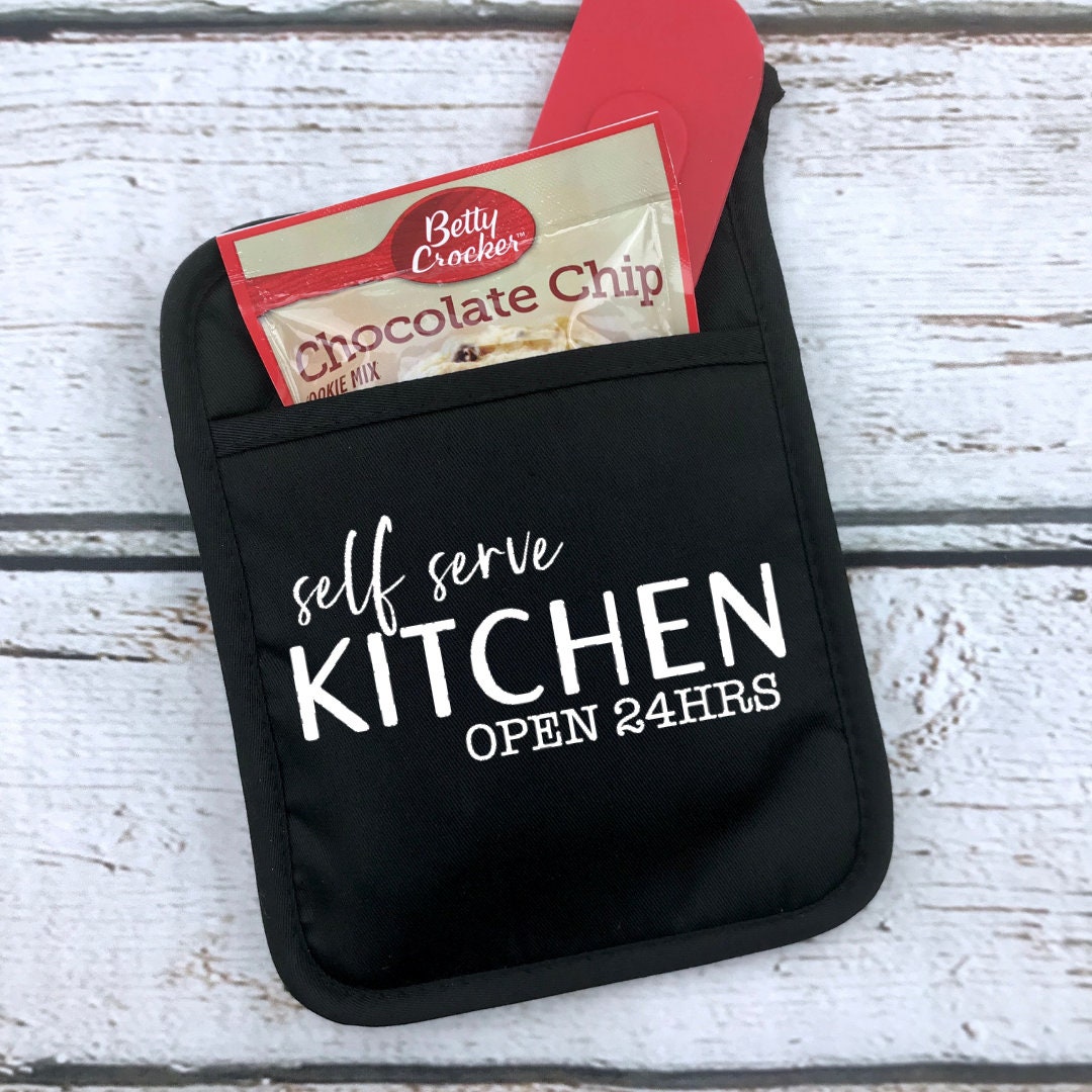 Self Serve Kitchen Open 24hrs SVG Cut Files Potholder Svg | Etsy