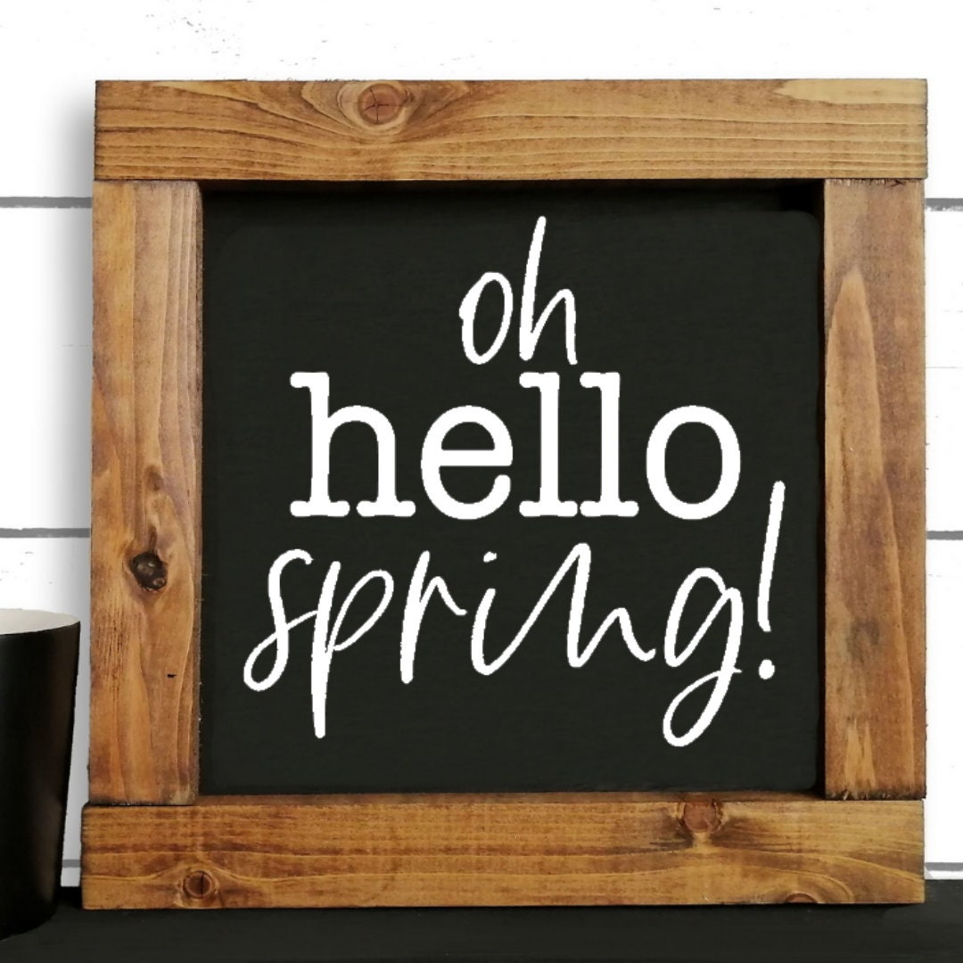 Oh hello spring SVG cut file Svg cut files Svg Kitchen decor | Etsy