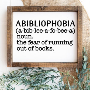 Abibliophobia the Fear of Running Out of Books SVG Cut File Cricut SVG ...
