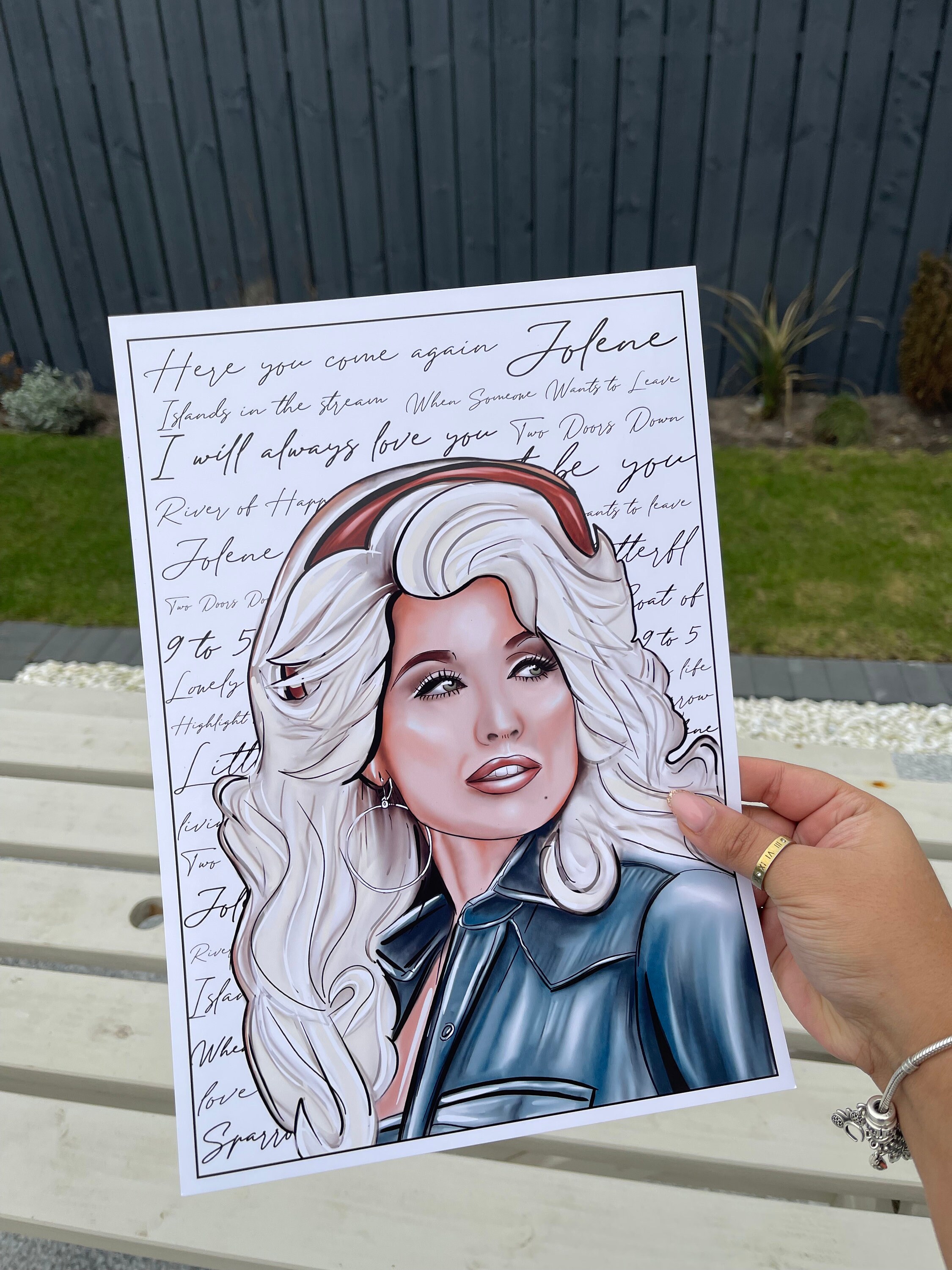 A4 Dolly Parton Wall Print Dolly Parton Illustration Dolly - Etsy