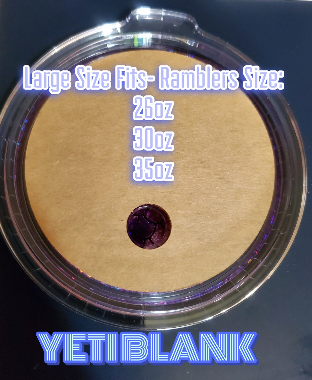 Acrylic Blank Topper YETI Ramblers YETI Topper Blank YETI Topper ...