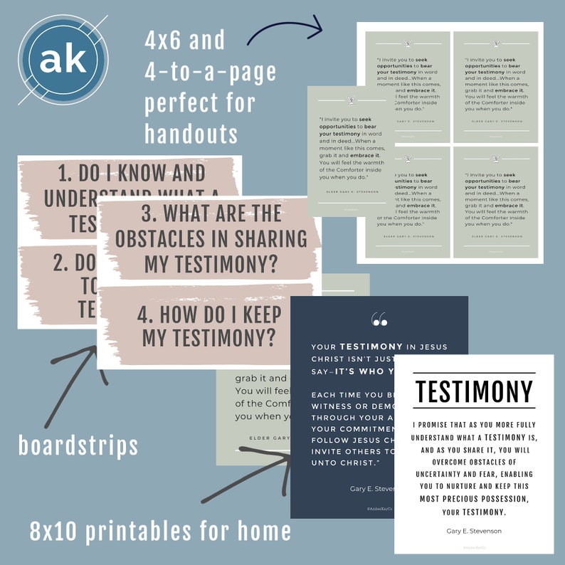 Gary Stevenson - Nourishing Testimony - Study Guide & Slides (digital ...