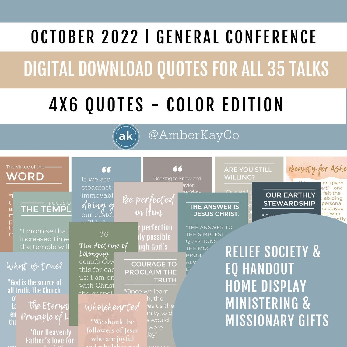 Oct 2022 Conference Quotes: Printable Wall Art (digital Download) - Etsy