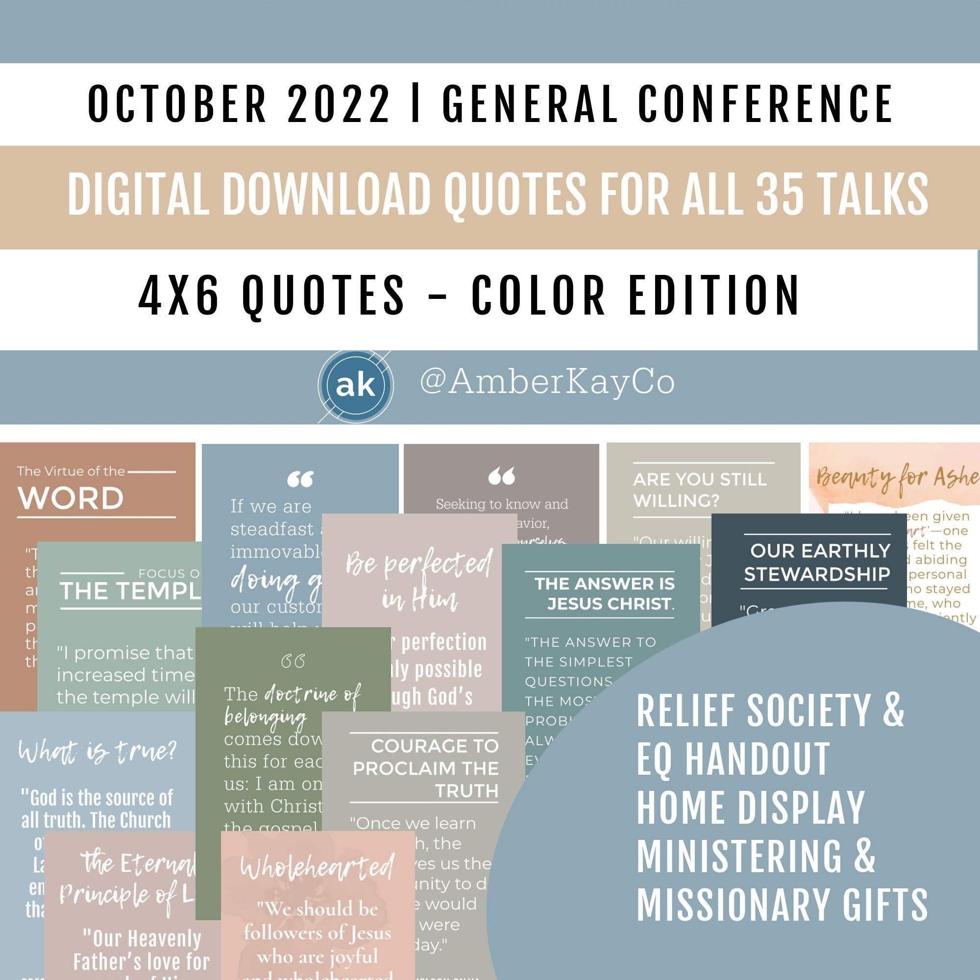 Oct 2022 Conference Quotes: Printable Wall Art (digital Download) - Etsy