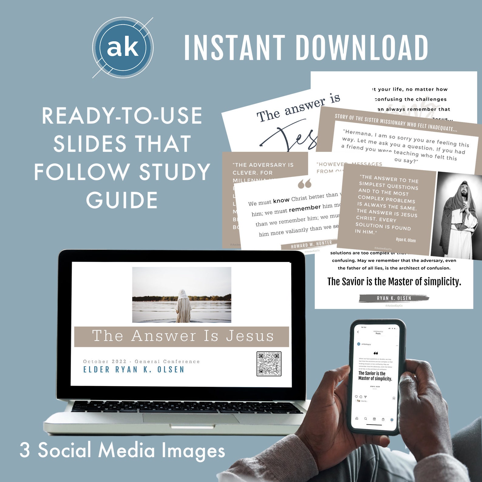 Ryan K. Olsen - the Answer is Jesus - Study Guide (digital Download) - Etsy