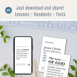 April 2025 General Conference Quotes: Black and White (digital Download ...