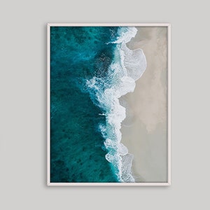 Aerial Beach Poster Coastal Wall Art Beach Print Instant - Etsy