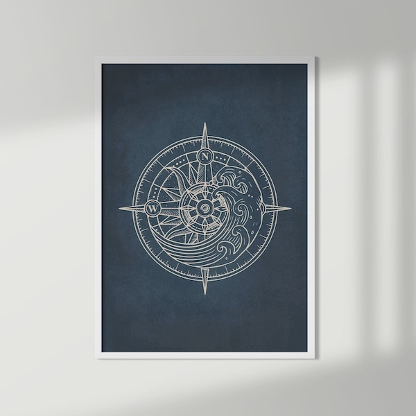 Compass Wall Art - Etsy