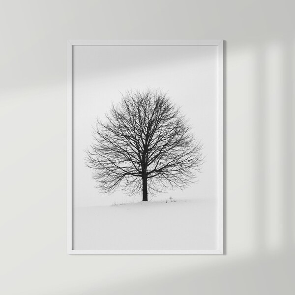 Black and White Tree - Etsy