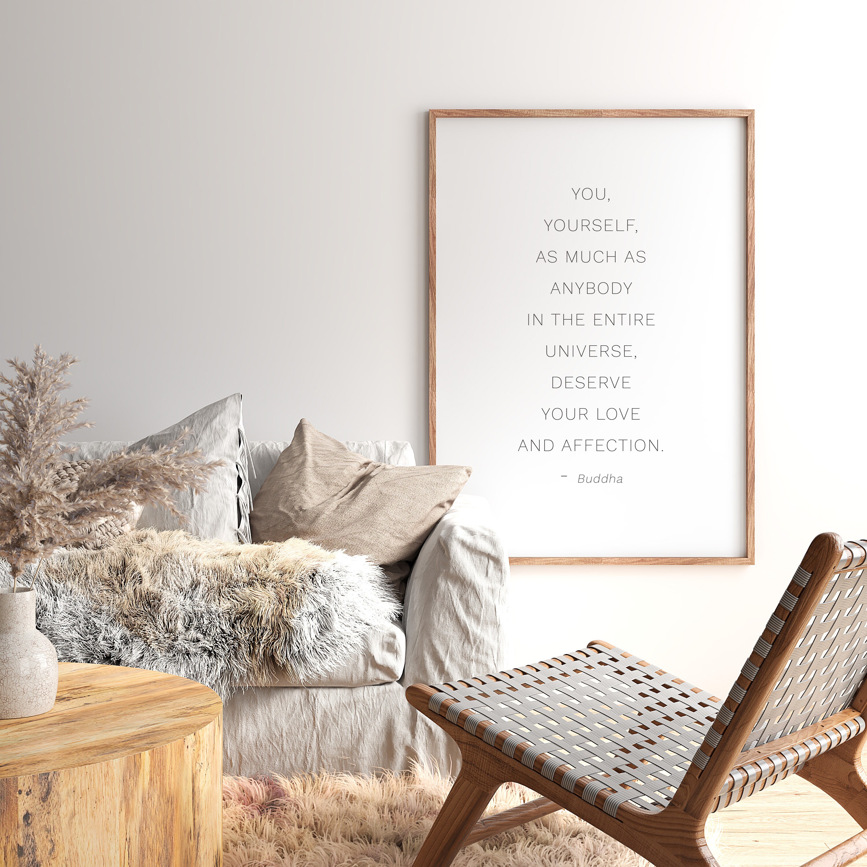 Buddha Quote Wall Art Yoga Quote Prints Inspirational Art - Etsy