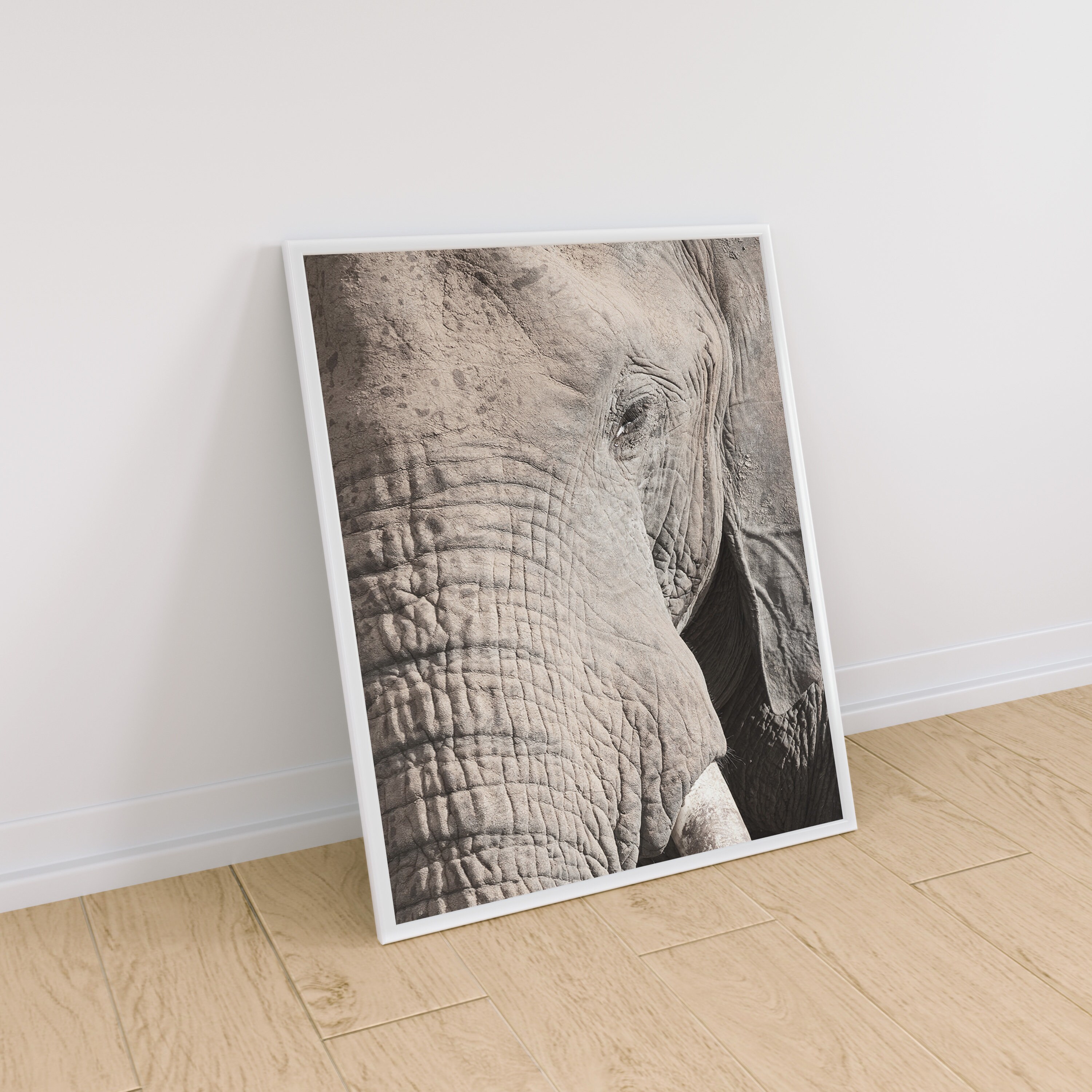 Elephant Print Elephant Wall Art Printable Safari Animal | Etsy
