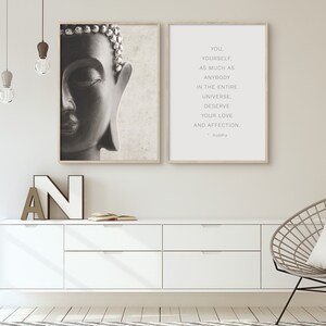 Buddha Quote Wall Art Yoga Quote Prints Inspirational Art - Etsy