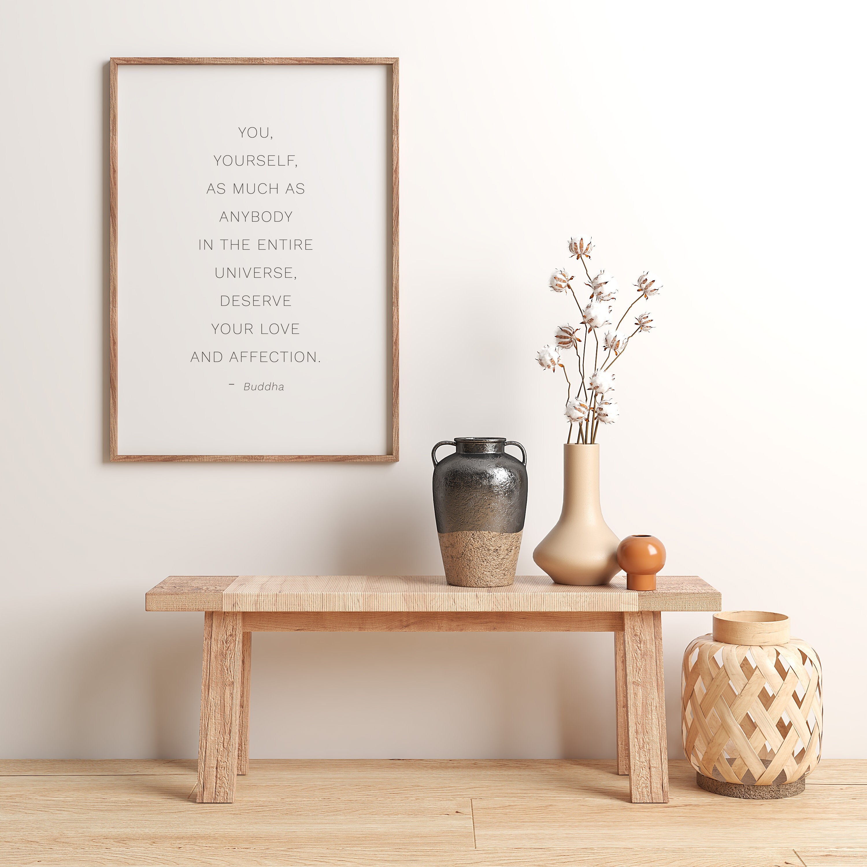 Buddha Quote Wall Art Yoga Quote Prints Inspirational Art - Etsy