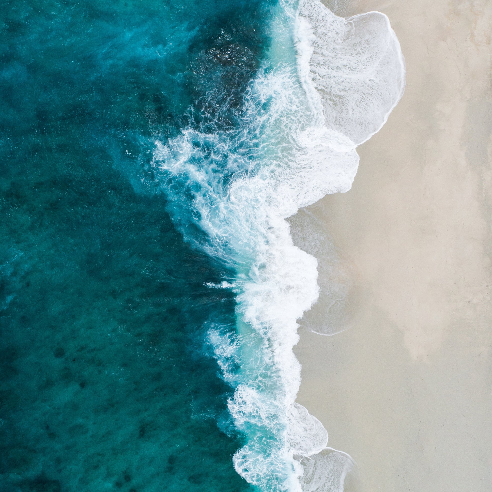 Aerial Beach Poster Coastal Wall Art Beach Print Instant | Etsy