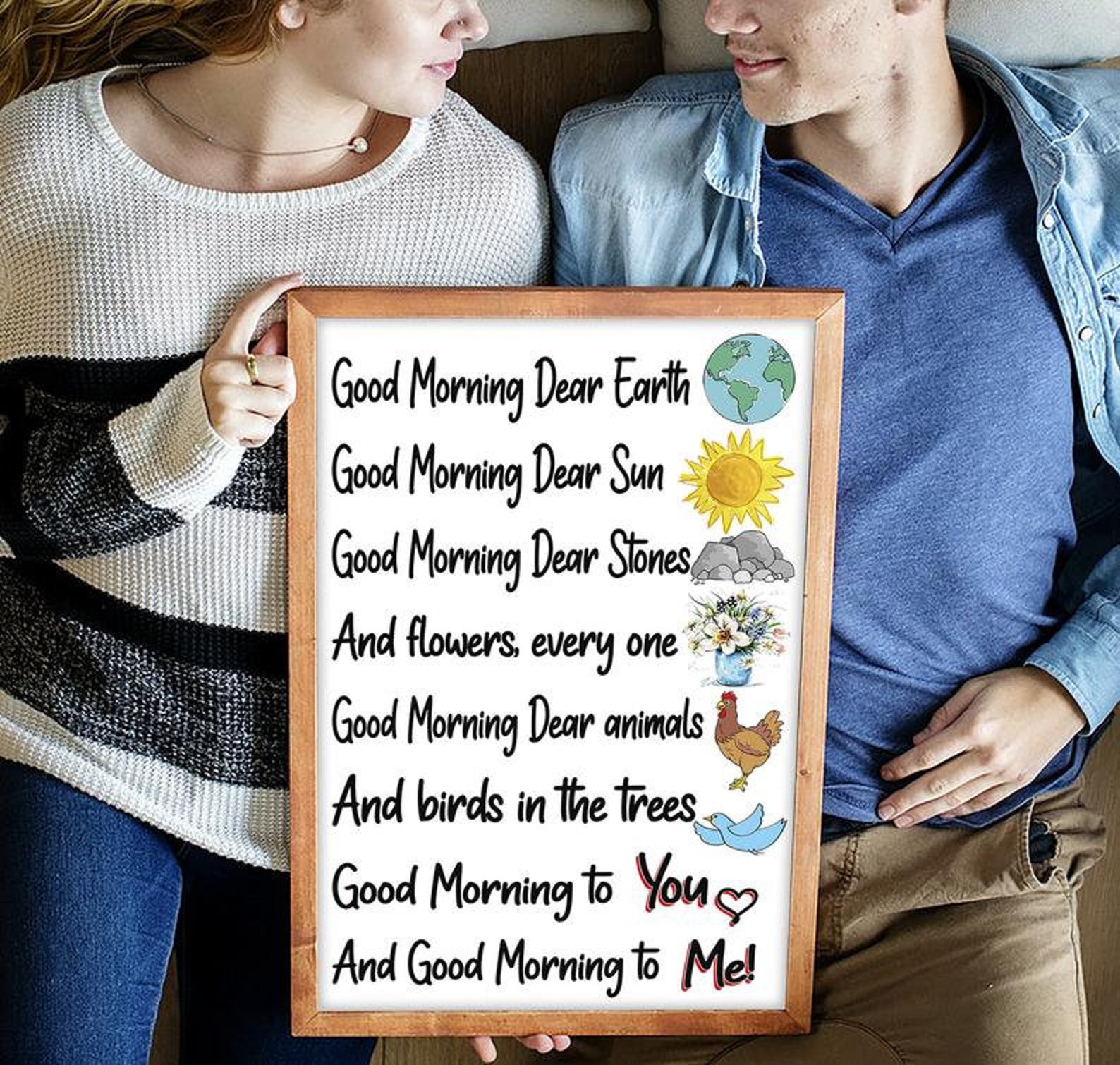 Good Morning Dear Earth Canvas Frame/Poster No Frame gift For | Etsy