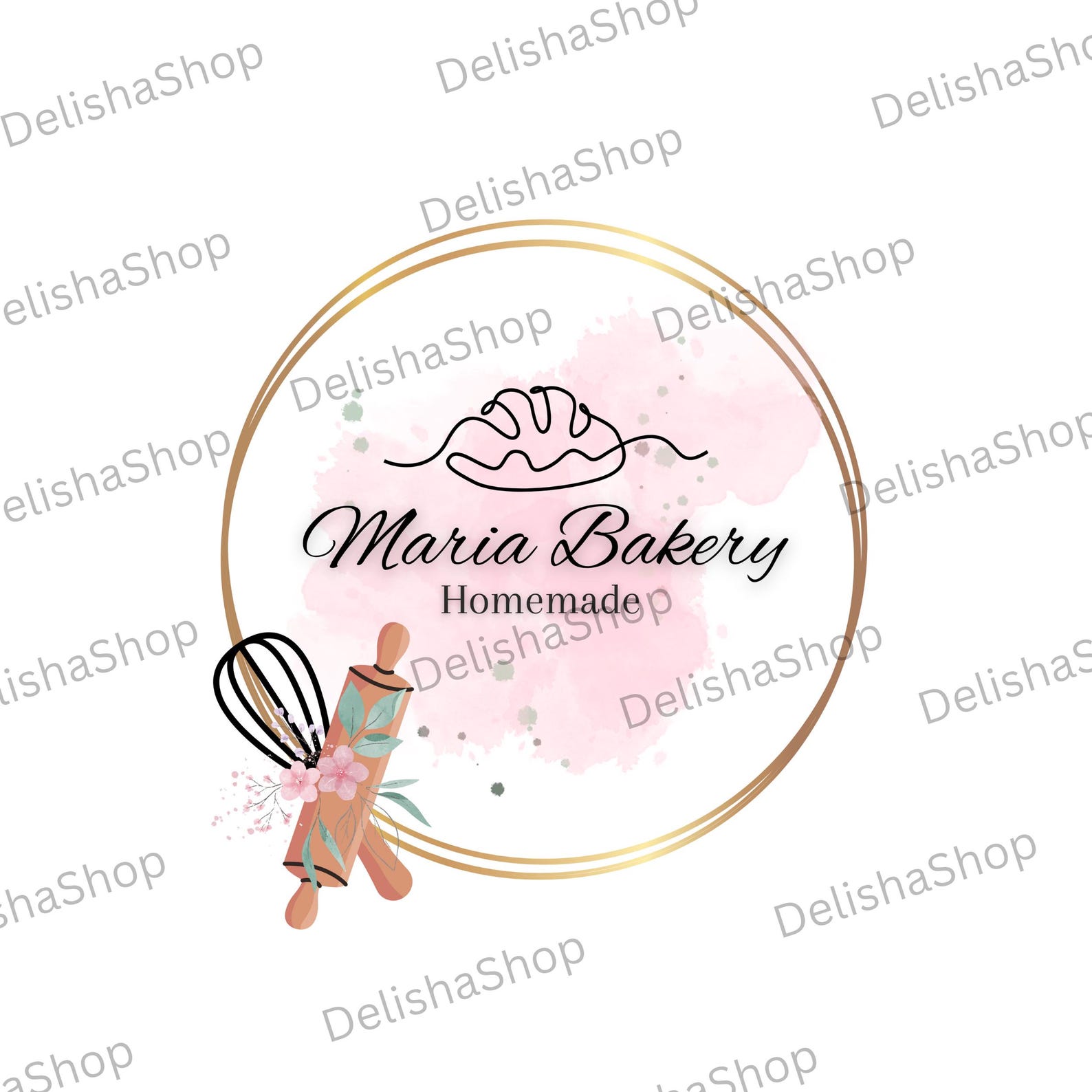 Editable Baker Logo | Bakery Logo for Branding| Bakery Logo | Baking ...