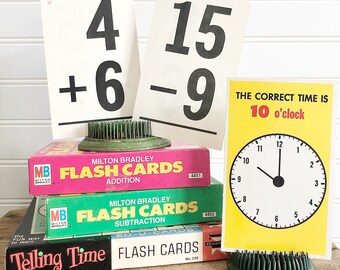 Time Flash Cards - Etsy
