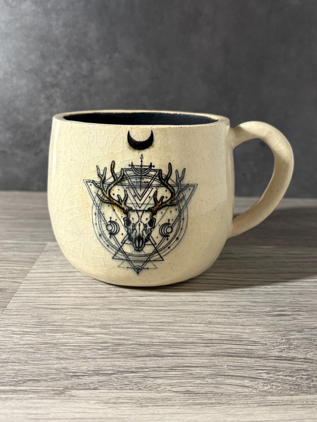 Deer Head Mug | Alchemy Mug | Hand Made Pottery | Witchy Mug | Stag ...
