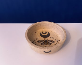 Moon Phase Pottery Bowl - Etsy