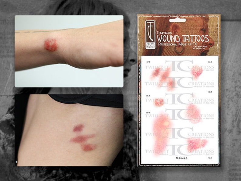 Temporary Tattoo - Bruises 2A - SFX Tattoo - Etsy