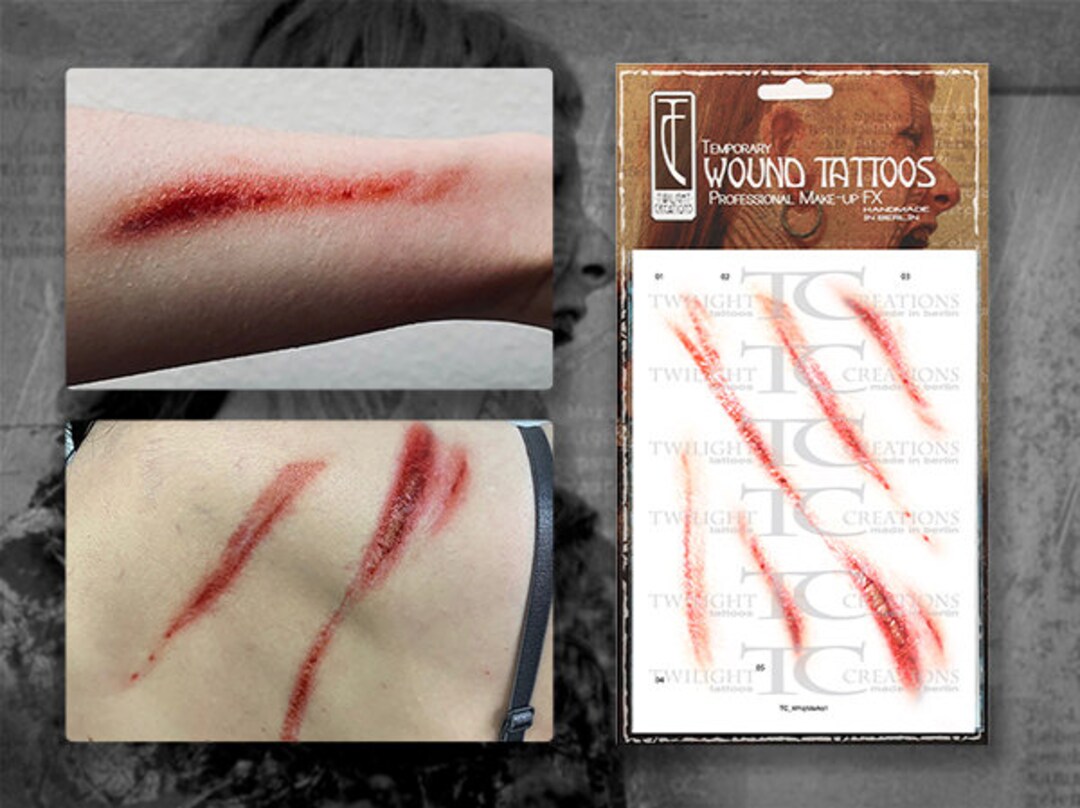 Temporary Tattoo Whip Marks 1 SFX Tattoo - Etsy