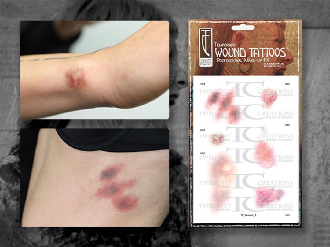 Temporary Tattoo Bruises 2B SFX Tattoo - Etsy