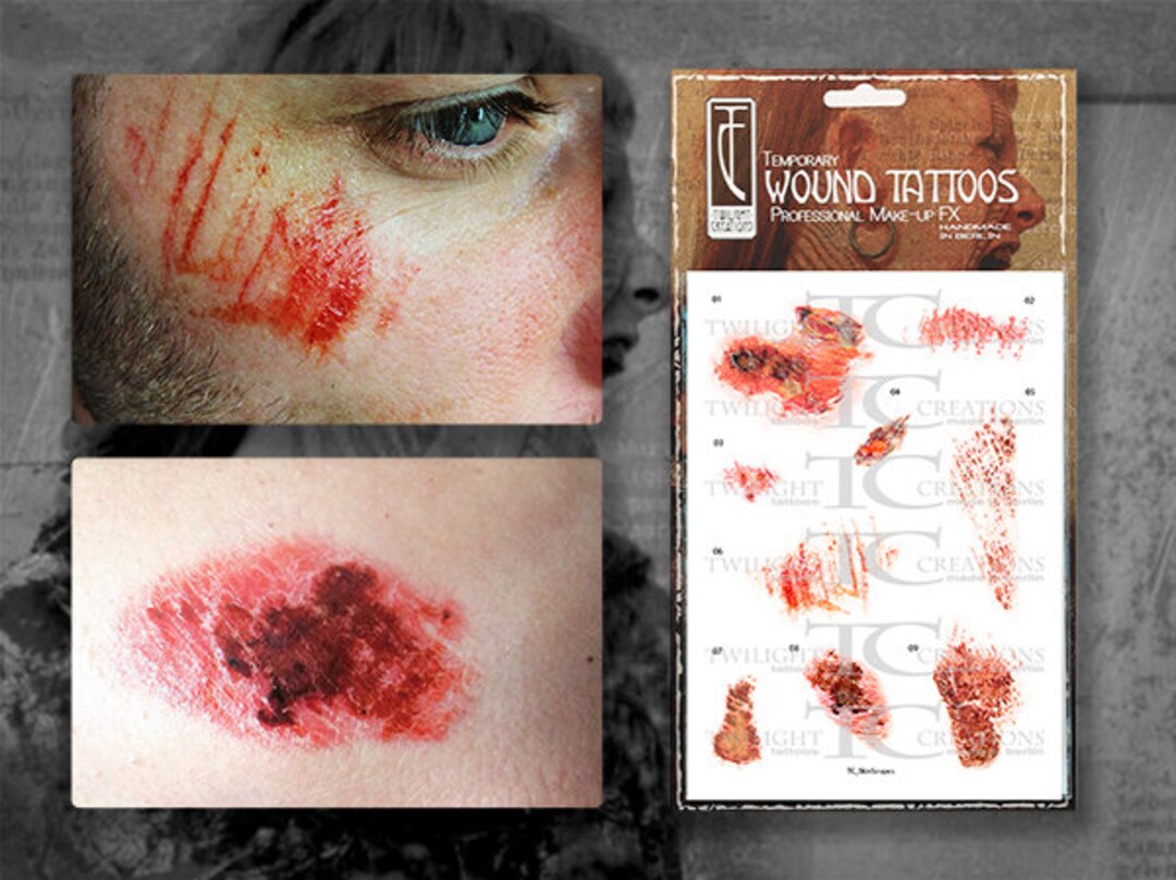 Temporary Tattoo Skin Scrapes 1 Realistic Fake Tattoo - Etsy
