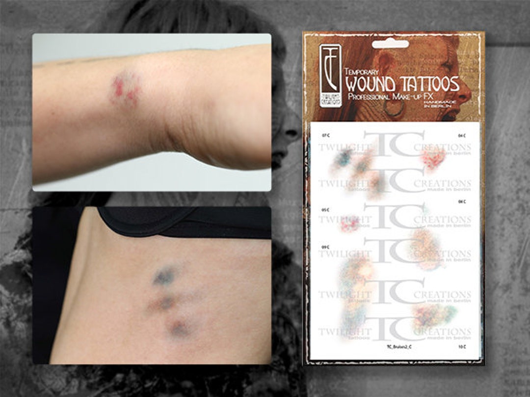Temporary Tattoo - Bruises 2C - SFX Tattoo - Etsy