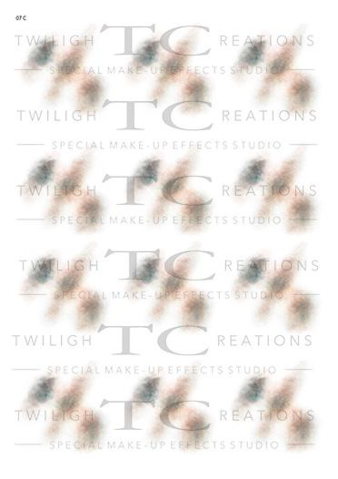 Temporary Tattoo Bruises 2C Single Design 7C - Etsy