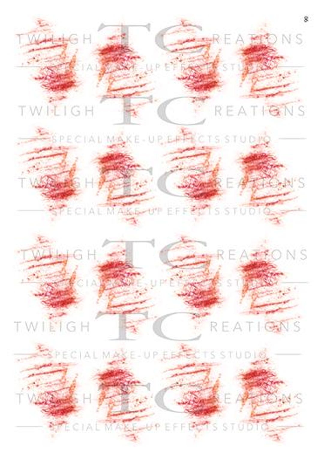 Temporary Tattoo - Skin Scrapes 1 - Single Design #06 - Etsy