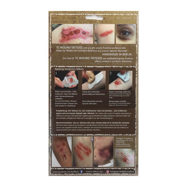 Temporary Tattoo - Bruises 3C - SFX Tattoo - Etsy