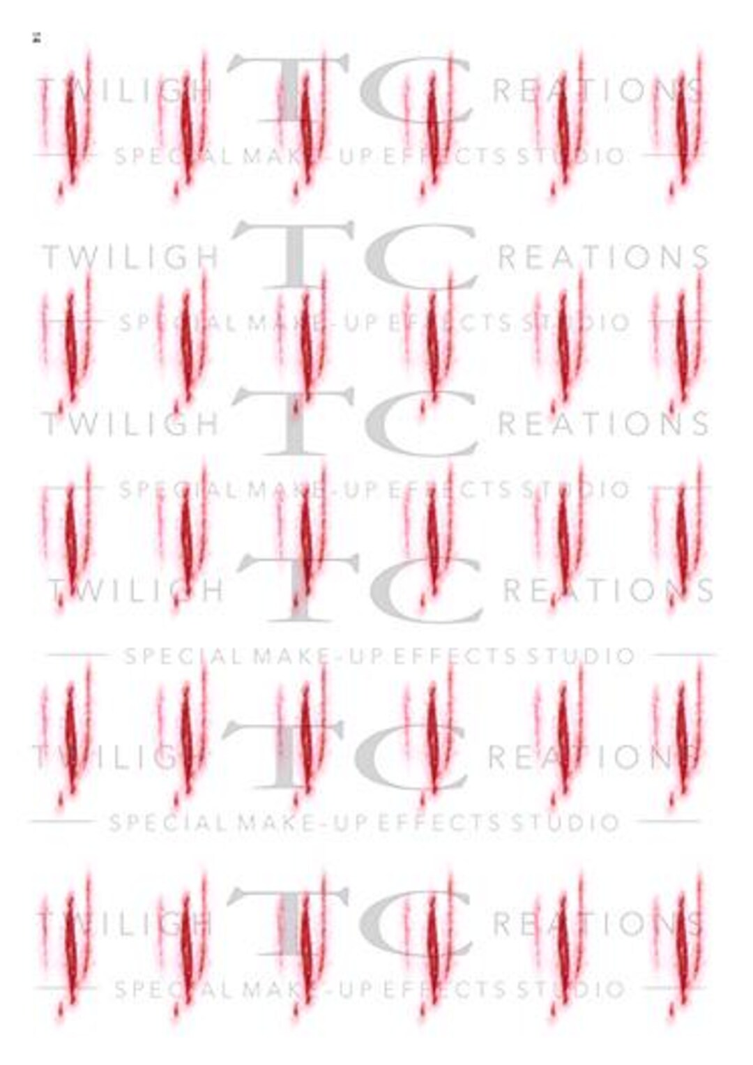 Temporary Tattoo Random Wounds 2 Single Design 14 - Etsy