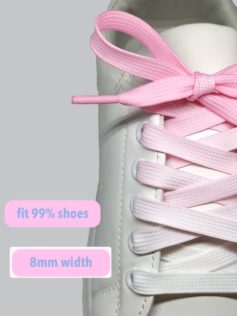 Gradient PINK Shoelaces, Tie Dye Shoelaces, Shoelaces for Sneakers ...