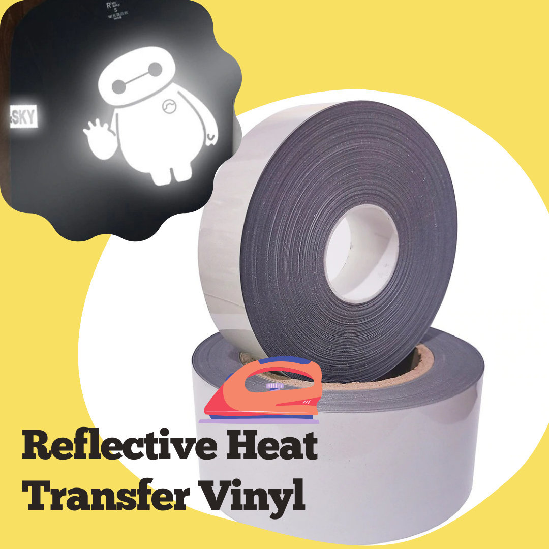 Reflective Heat Transfer Vinyl, Iron on Reflective HTV Heat Transfer ...