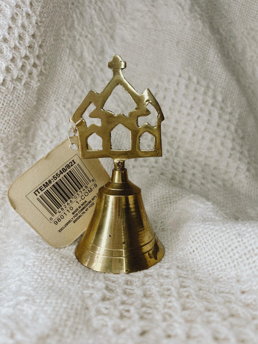 Vintage Christmas House Solid Brass Christmas Bell Antique Holiday ...