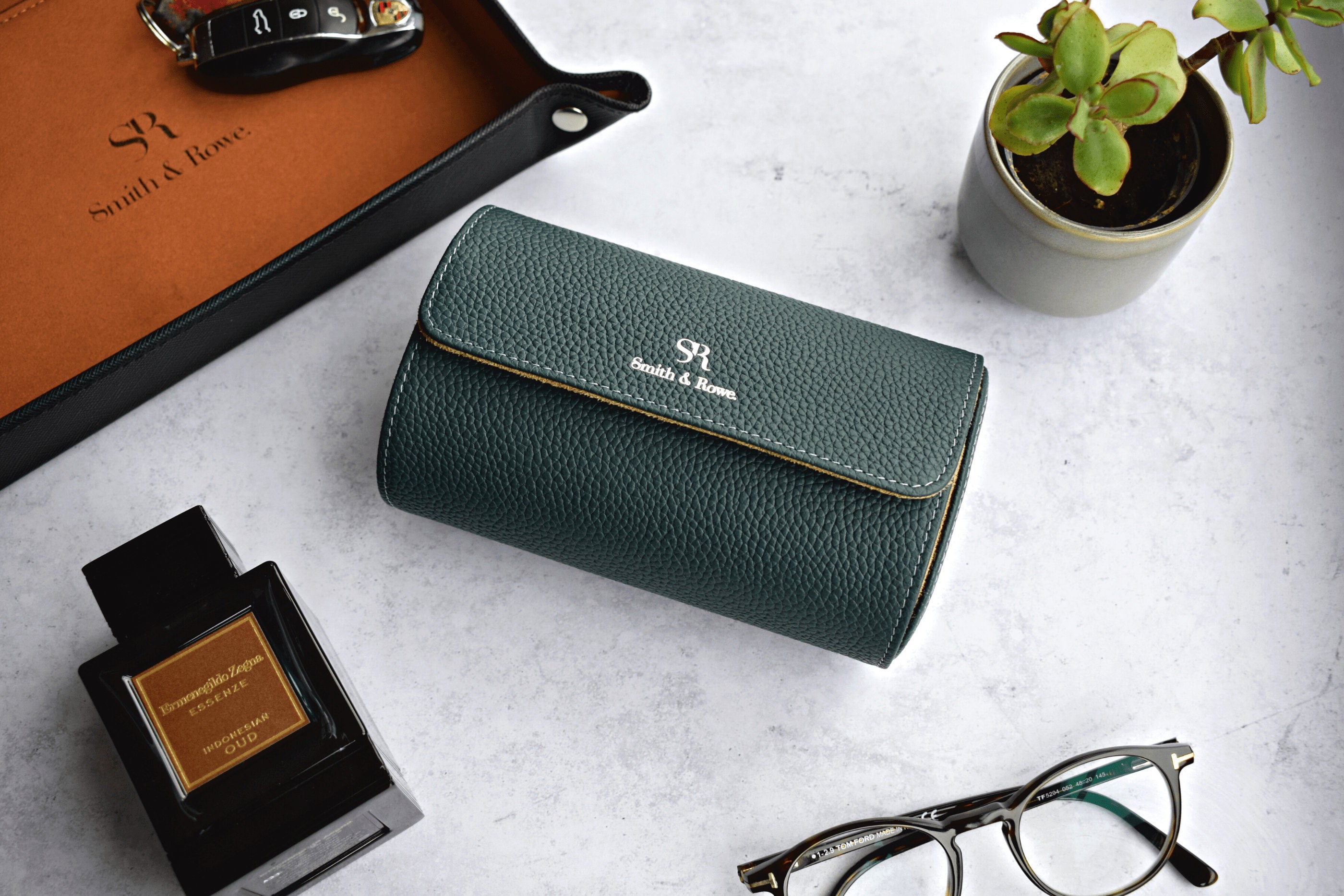 Luxury Leather Watch Case, Green Watch Box, Travel Watch Box, Luxury ...