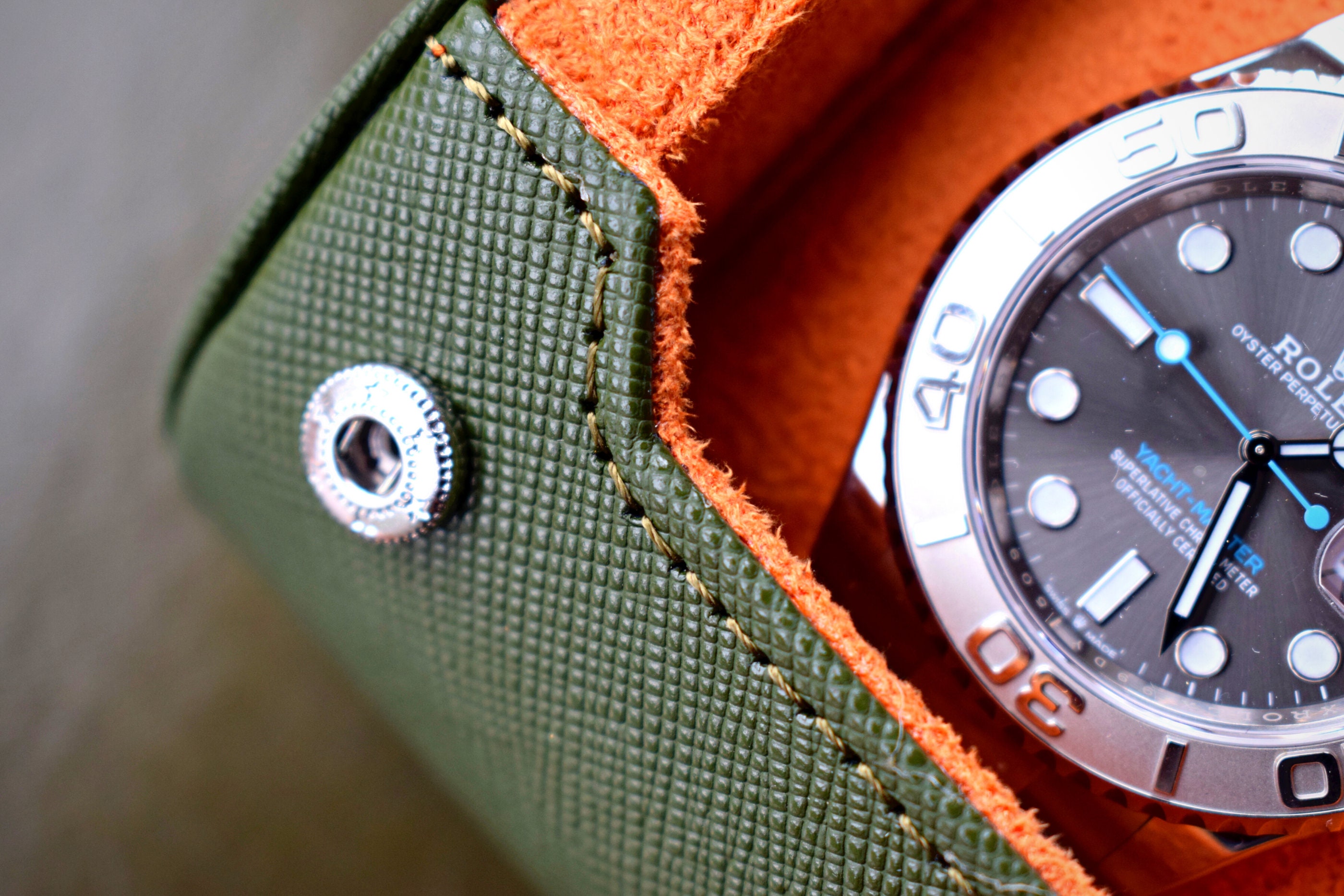 Watch Roll Luxury Leather Travel Case 1 Storage Watch Box - Etsy