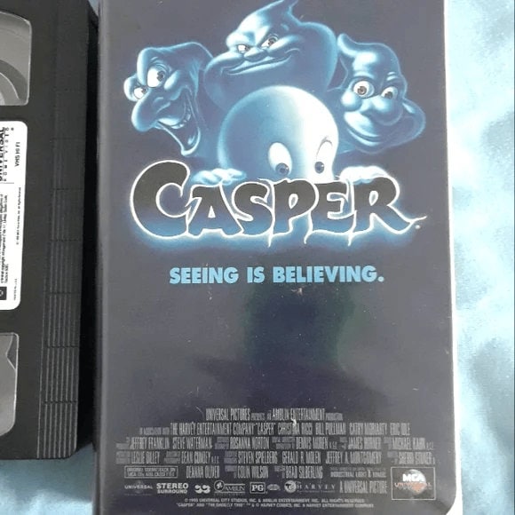 Casper VHS 1995 Seeing is Believing Movie MCA Clamshell Case - Etsy