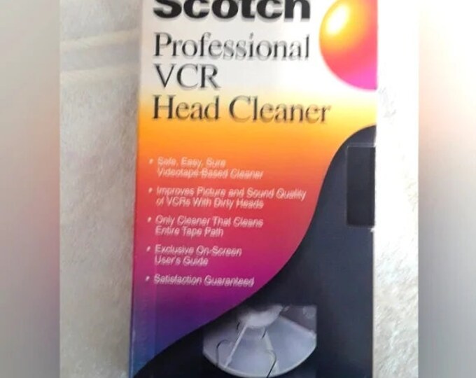 Scotch Dry Type VCR Head Cleaner Tape - Etsy