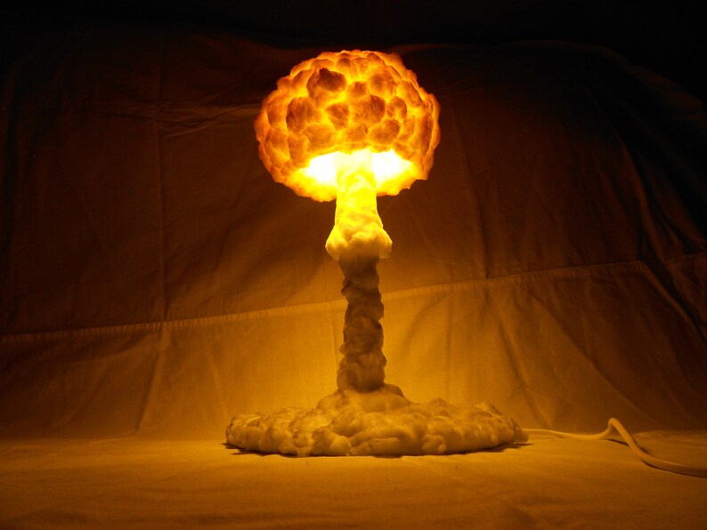 LED NighlLight / Table Lamp Nuclear Explosion Nuke lamp | Etsy