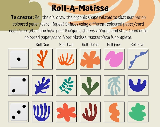 Roll-a-matisse Art Resource - Etsy