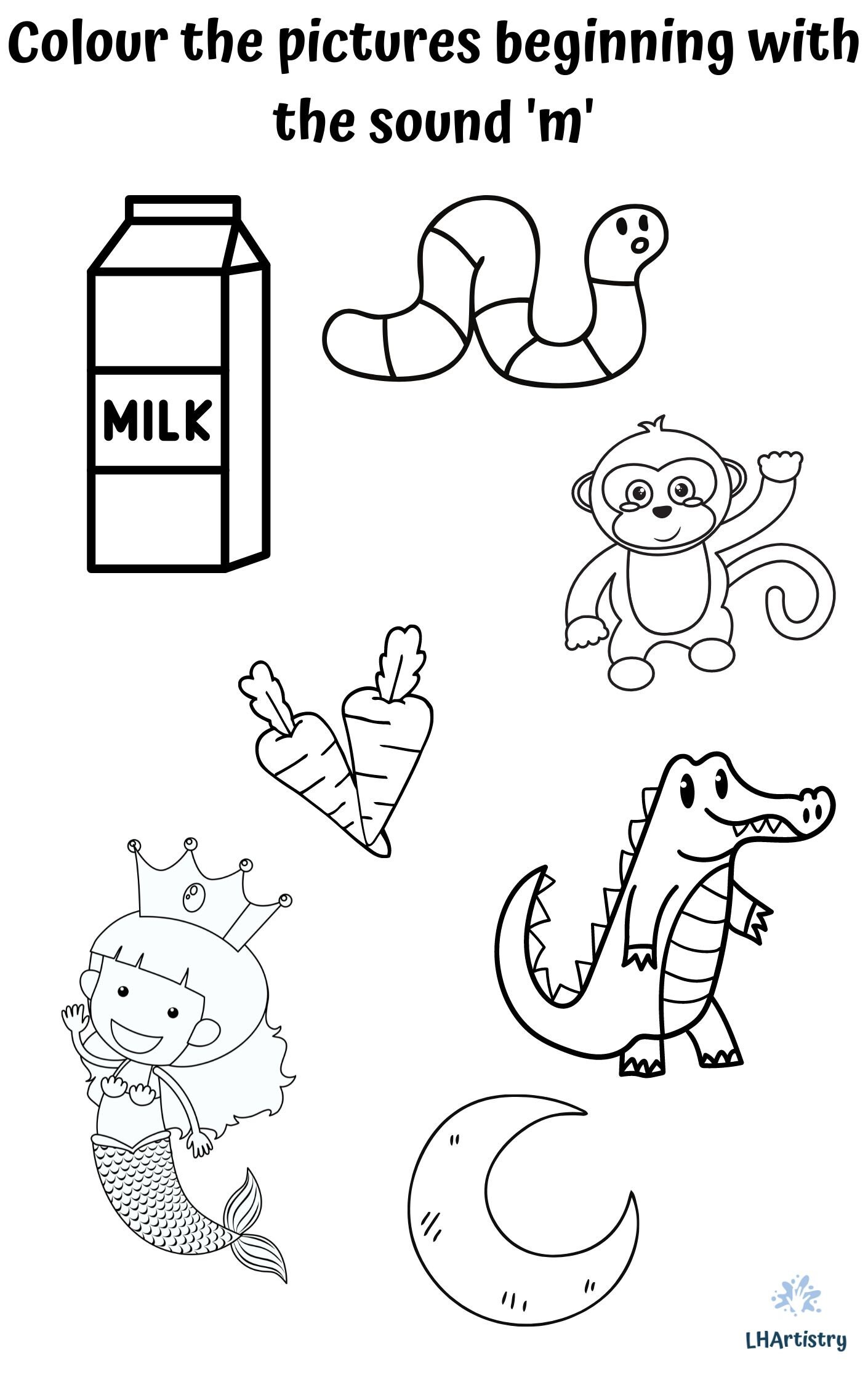 Phonics Colouring Book - Complete Set 1 - Etsy