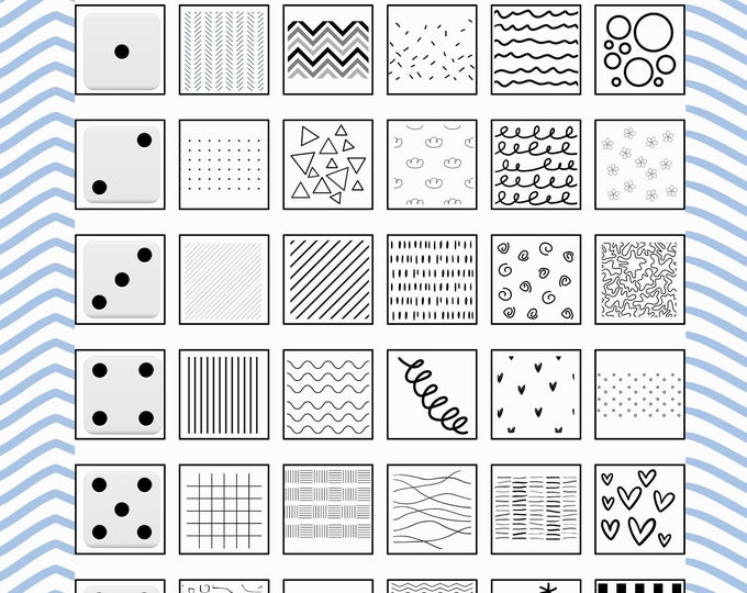 Roll-a-pattern Art Worksheet - Etsy