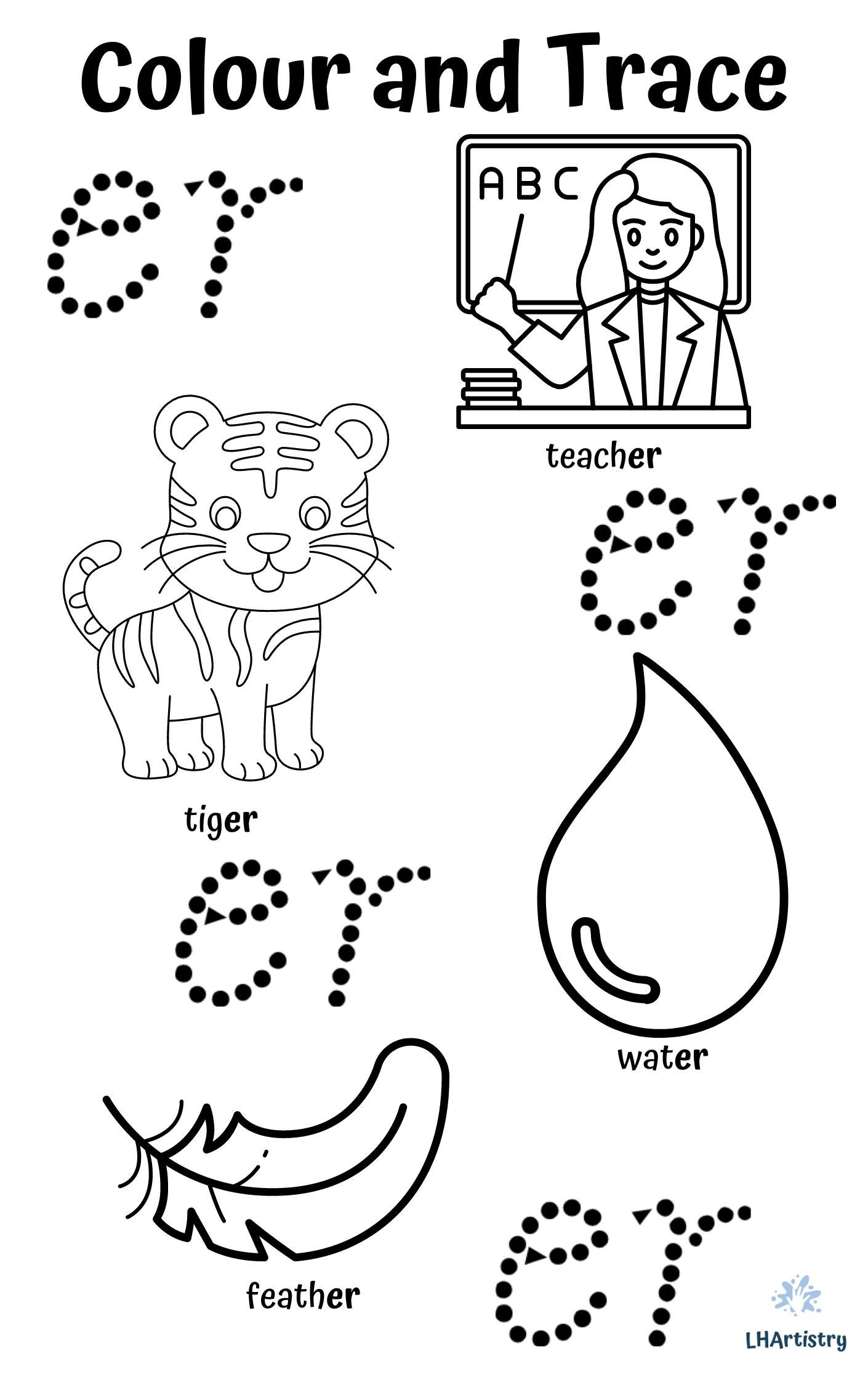 Phonics Colouring Book - Set 3 - Etsy