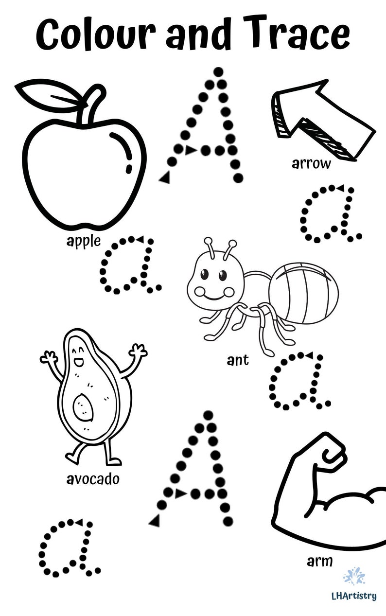 Phonics Colouring Book - Complete Set 1 - Etsy