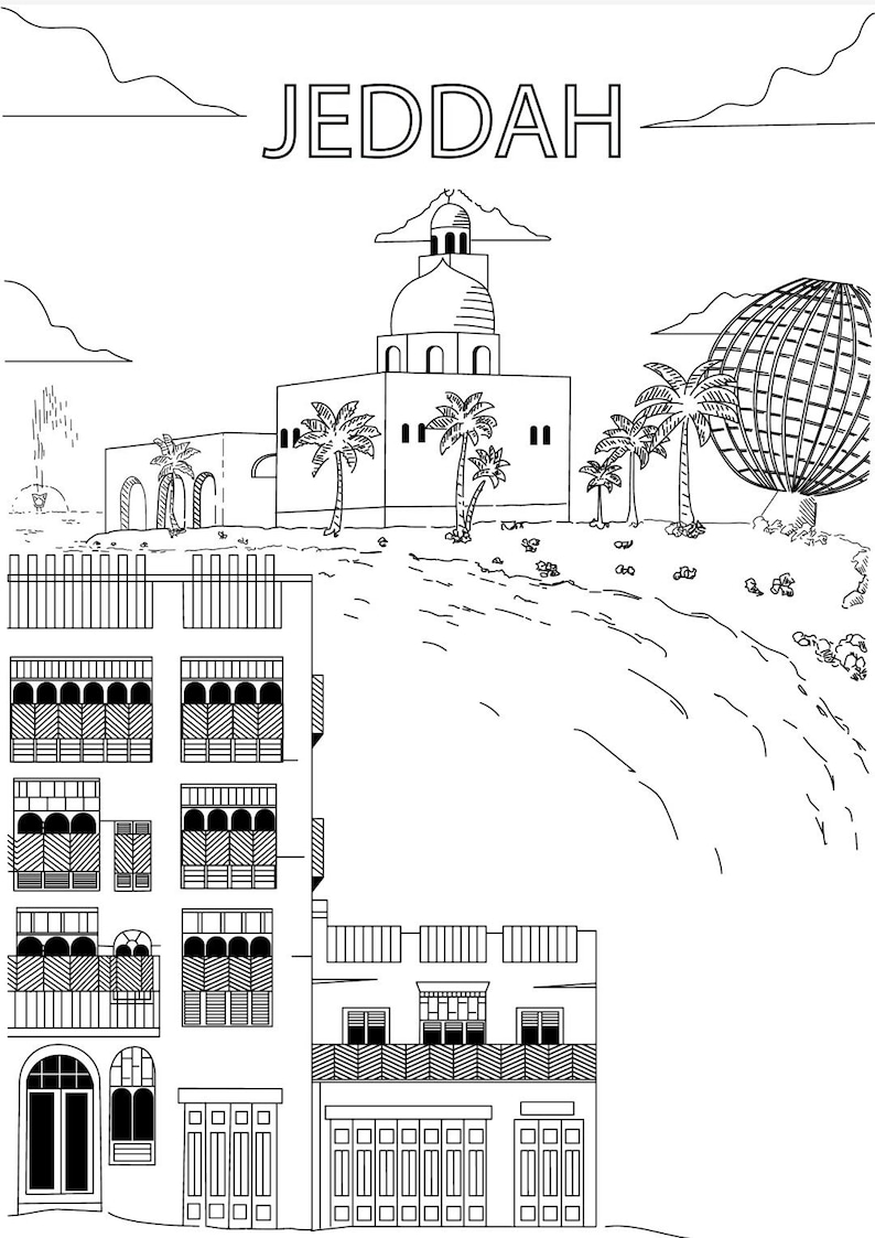 Jeddah Poster Design - Etsy
