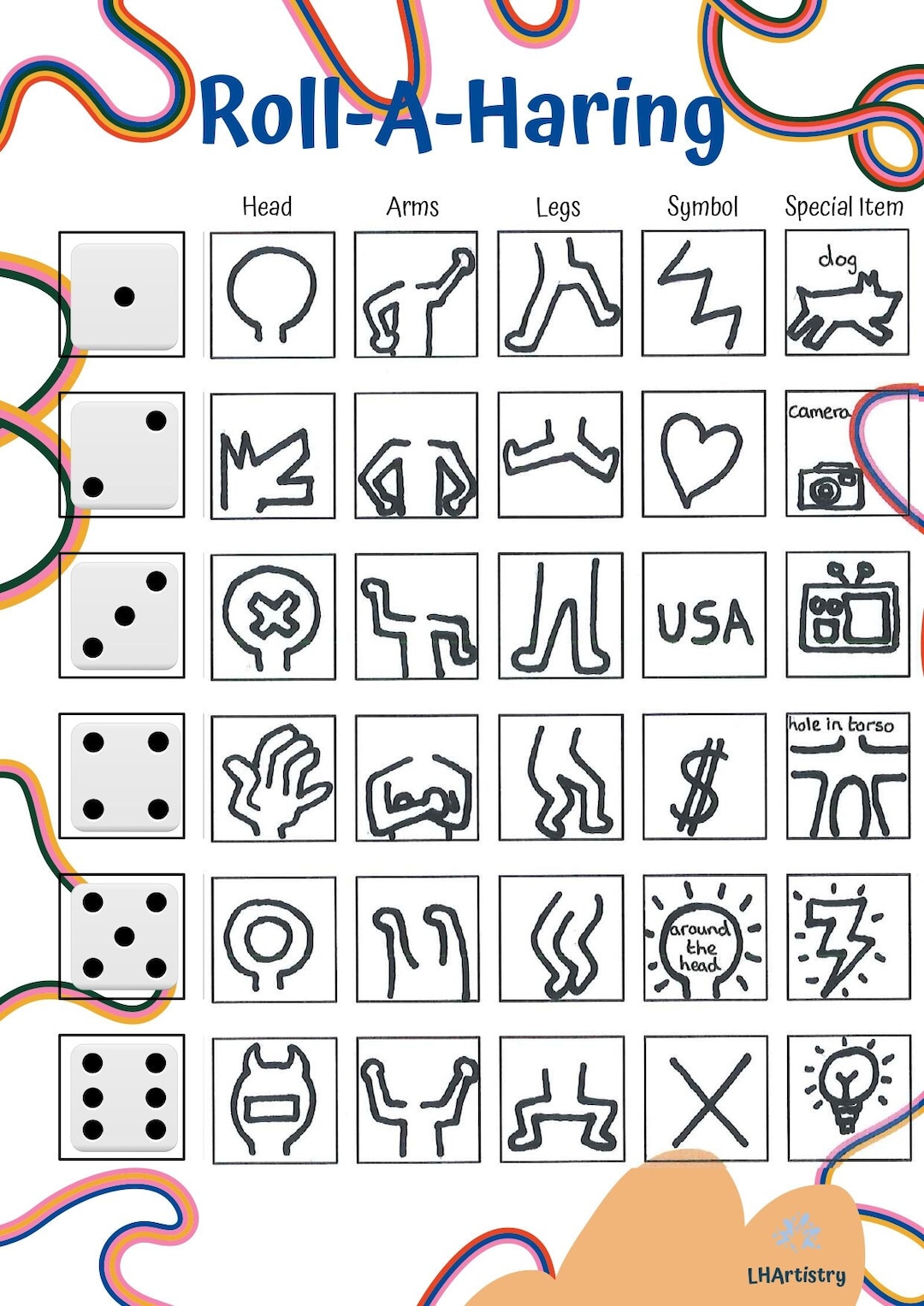 Roll-a-haring Art Resource - Etsy