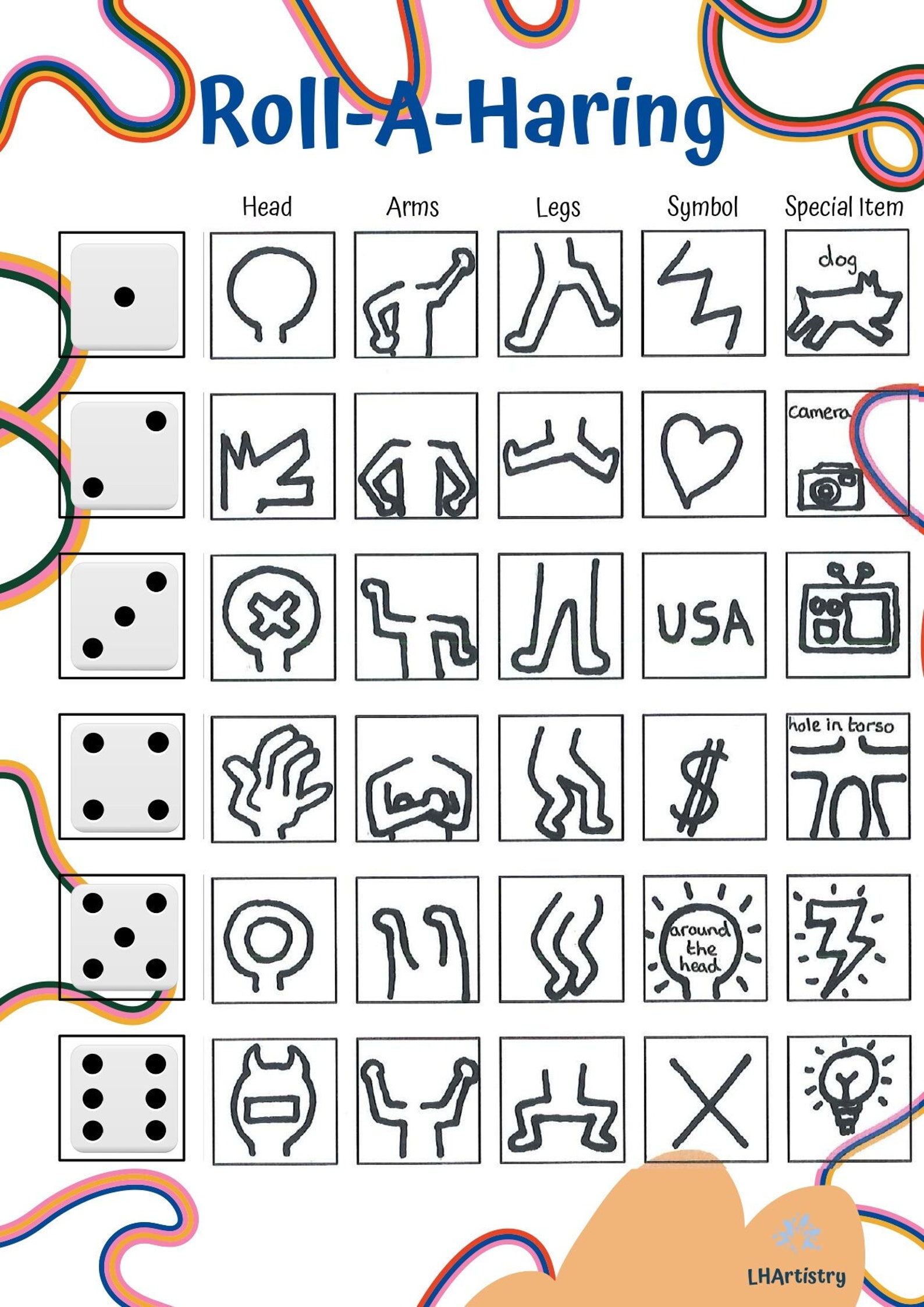 Roll-a-haring Art Resource - Etsy