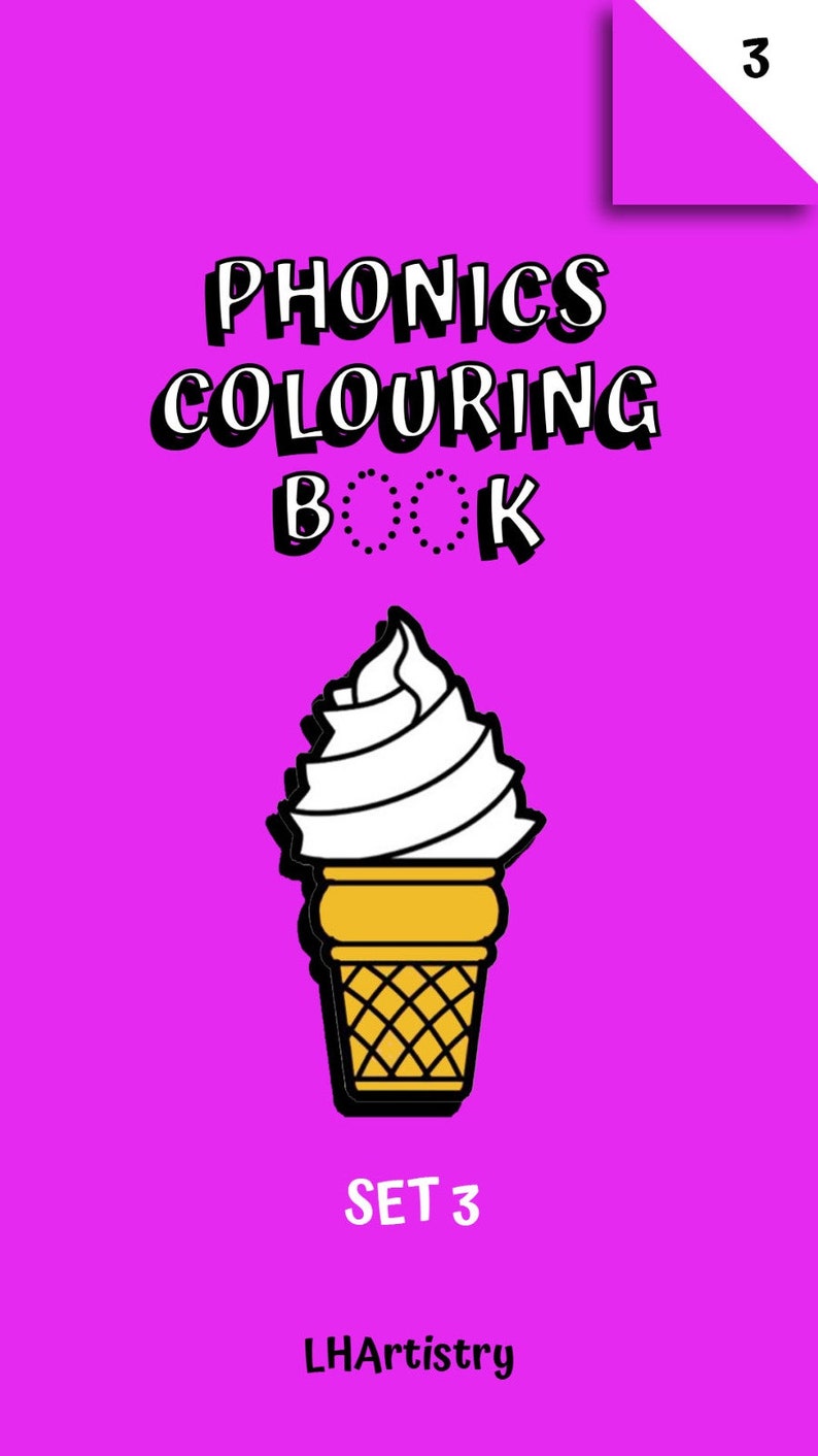 Phonics Colouring Book - Set 3 - Etsy