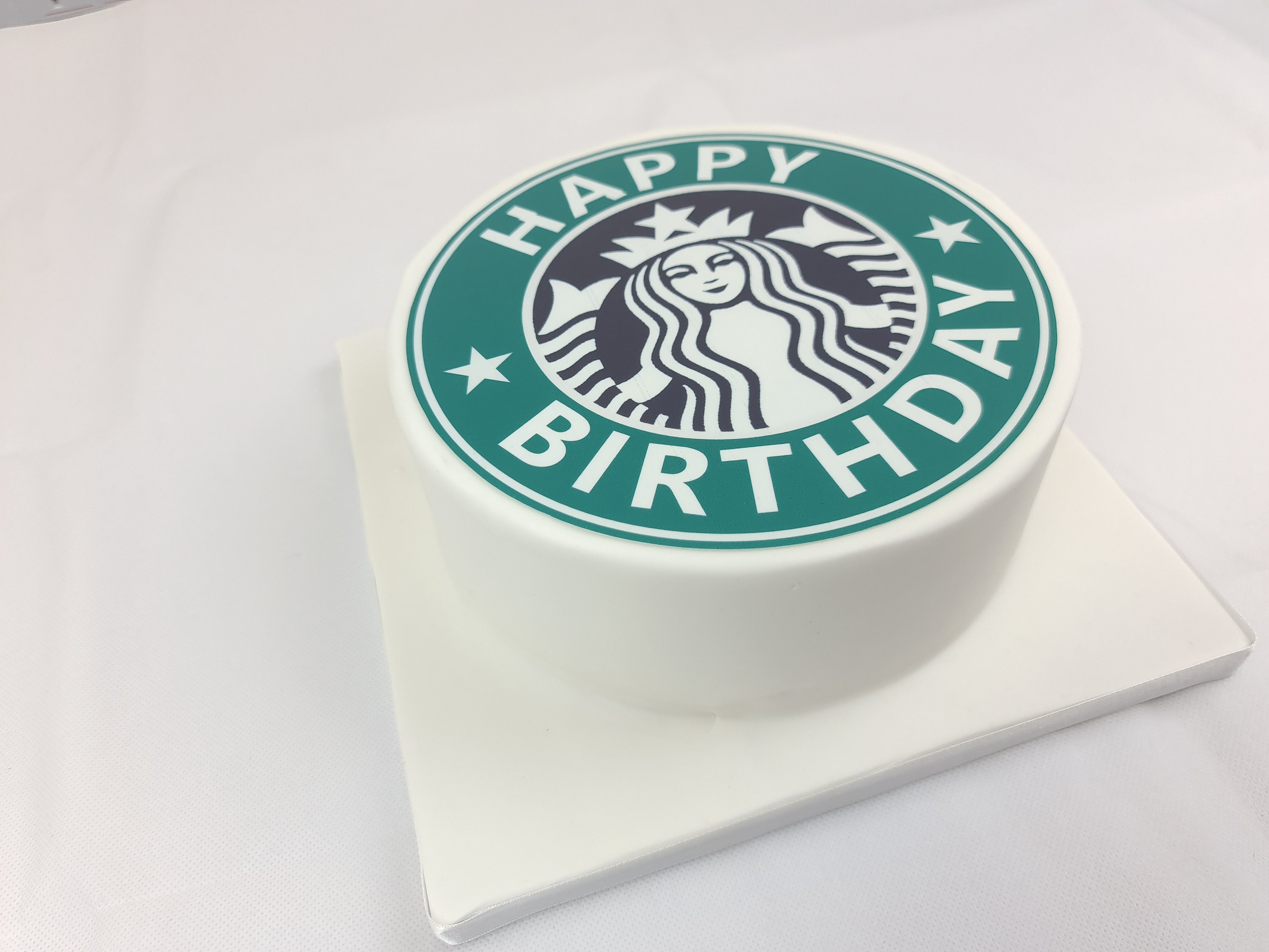 Custom/personalised Starbucks Coffee Round Edible Cake Topper - Etsy UK